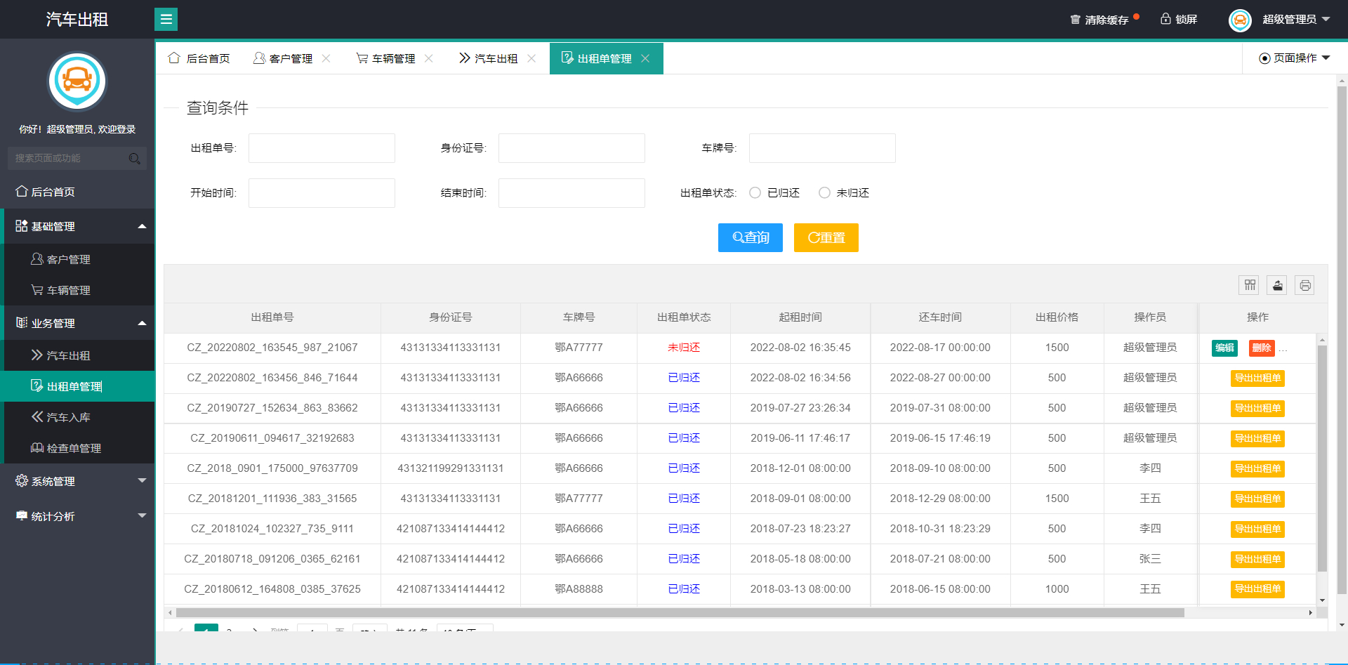 GitHub - huaaweiCode/SSM-based-car-rental-management-system-3: 基于SSM的汽车租赁管理系统3拥有管理员和其它多种角色 管理员 ...
